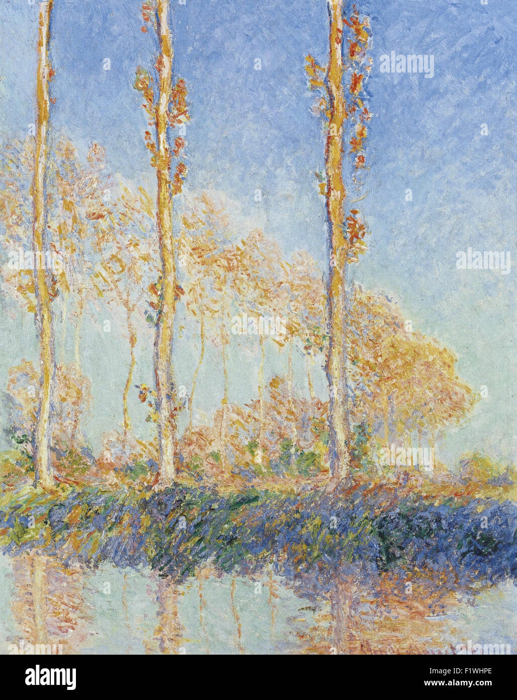 Claude Monet - Poplars Stock Photo - Alamy