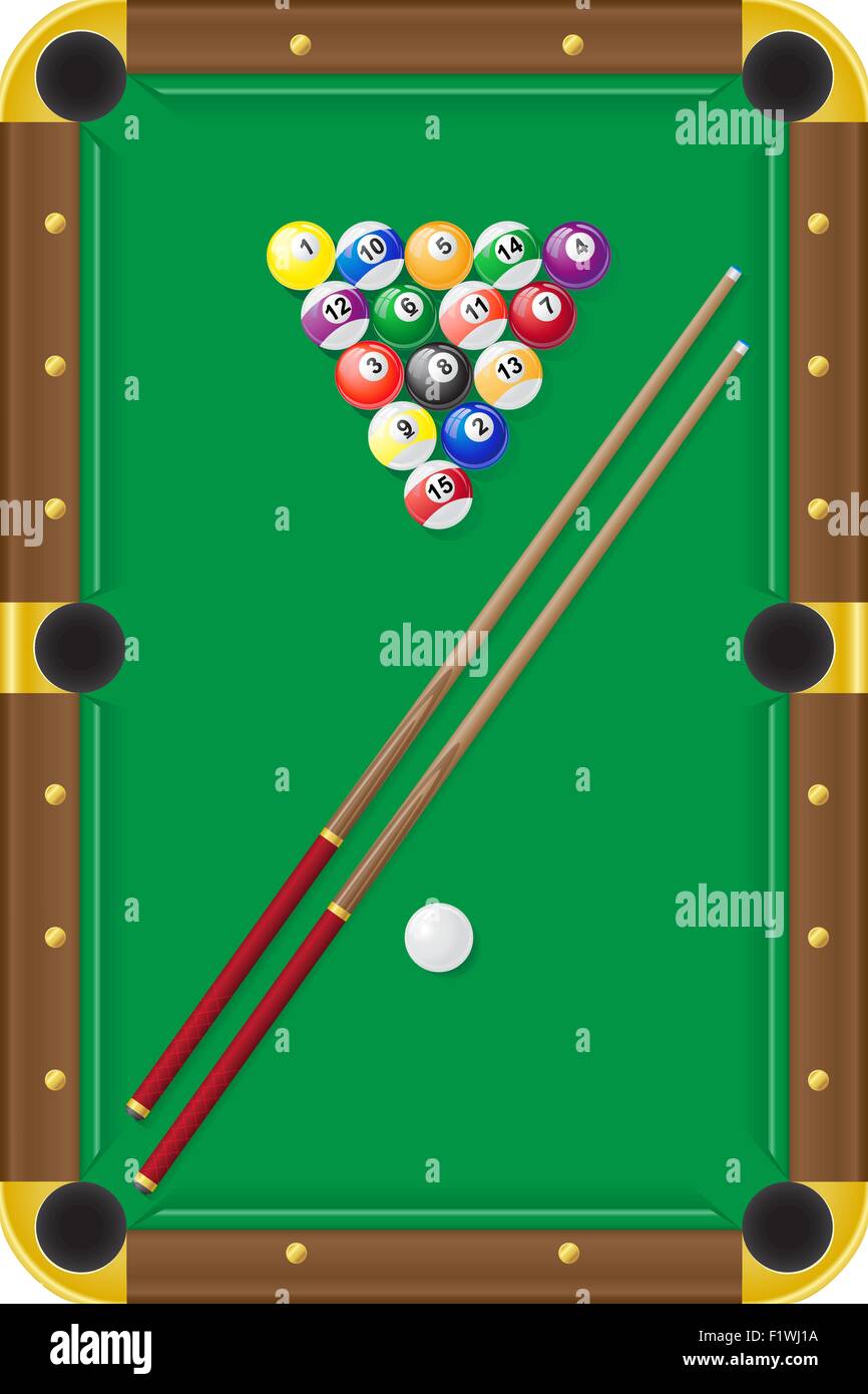 billiards pool vector illustration Stock Vector Image & Art - Alamy