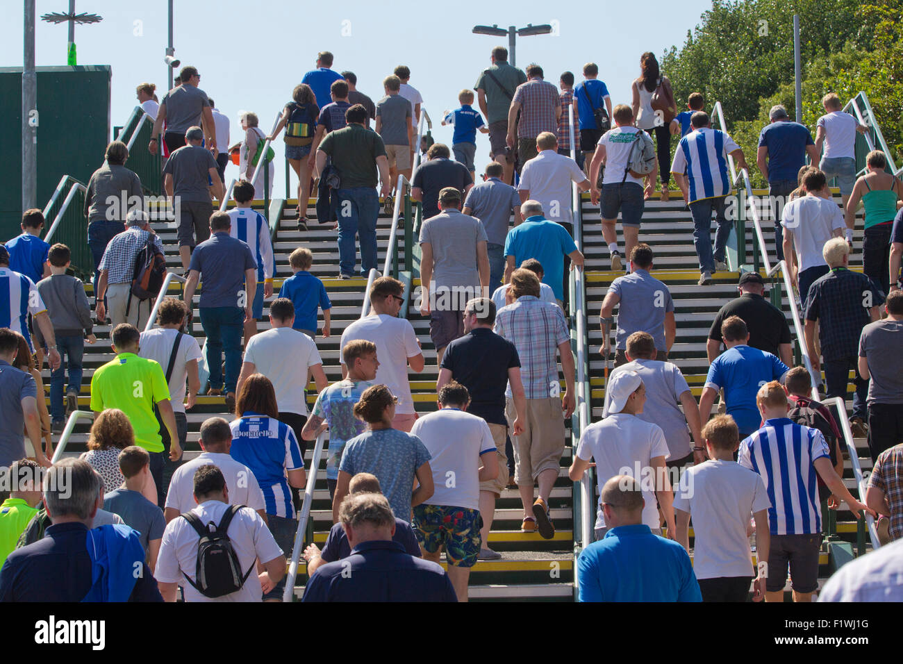 Bighton & Hove football fans travelling from Brighton Rail Station to ...