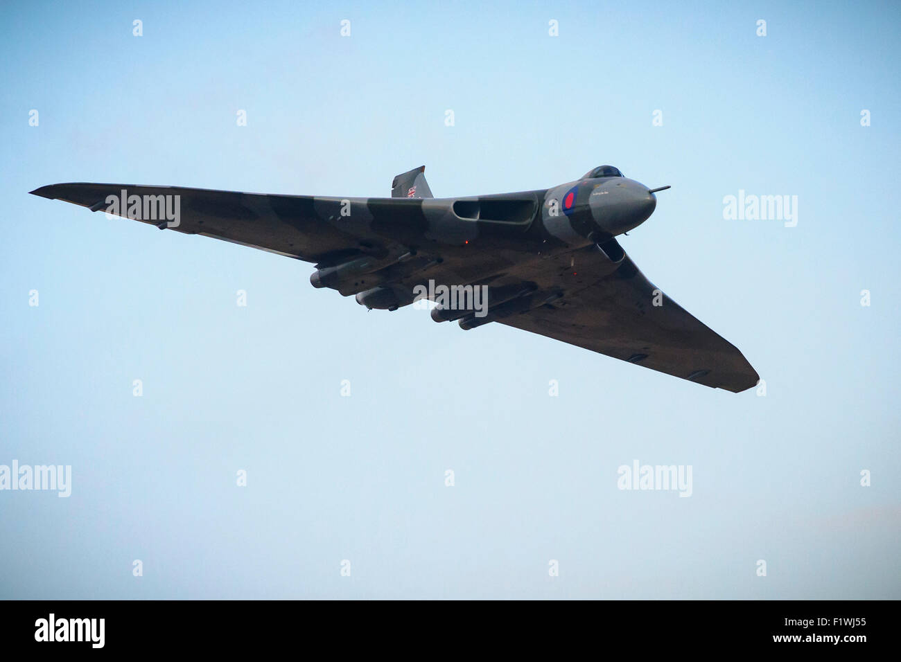 British Cold War era nuclear bomber, Avro Vulcan B.Mk2 XH558. Now owned ...