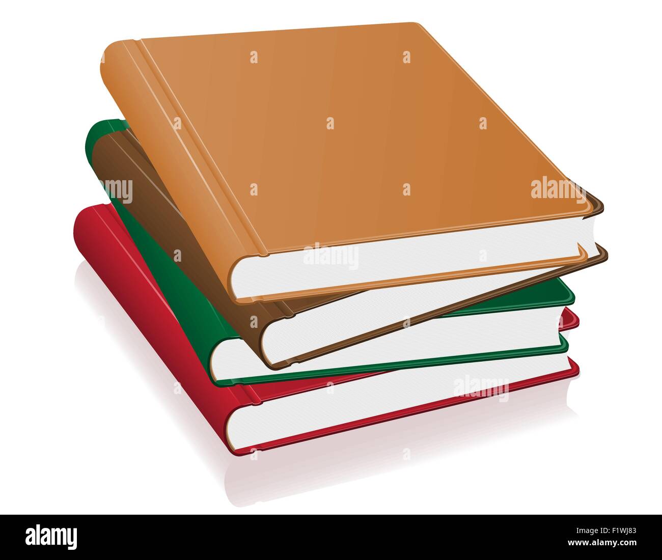 books stack vector illustration isolated on white background Stock ...