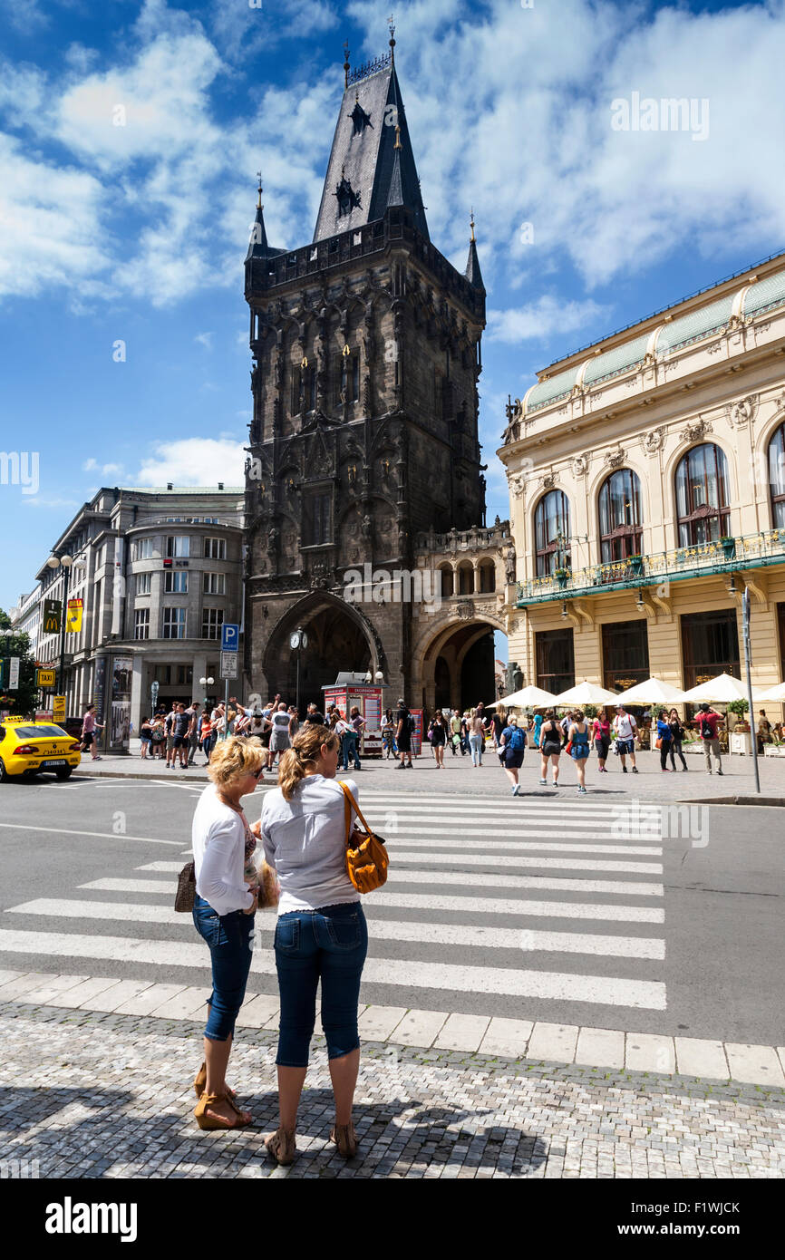 The Powder Tower, Prague, Czech Republic Stock Photo - Alamy