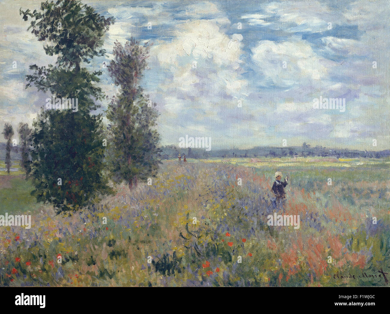 Claude Monet - Poppy Fields near Argenteuil Stock Photo - Alamy