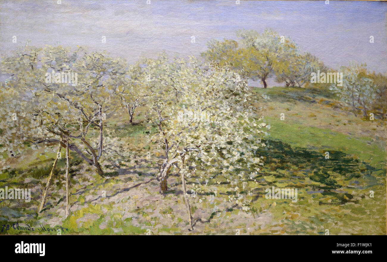 Claude monet trees in bloom hi-res stock photography and images - Alamy