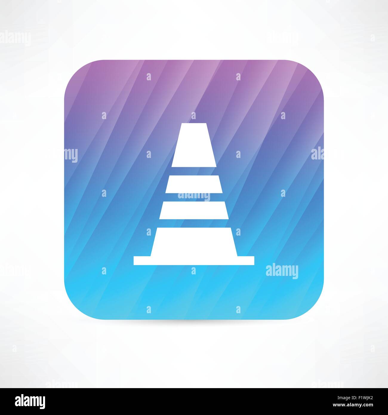 Man with traffic cone Stock Vector Images - Alamy