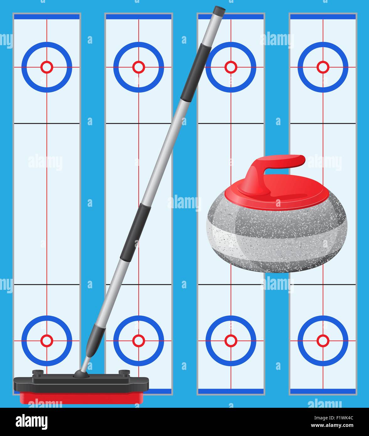 curling sport game vector illustration Stock Vector Image & Art - Alamy