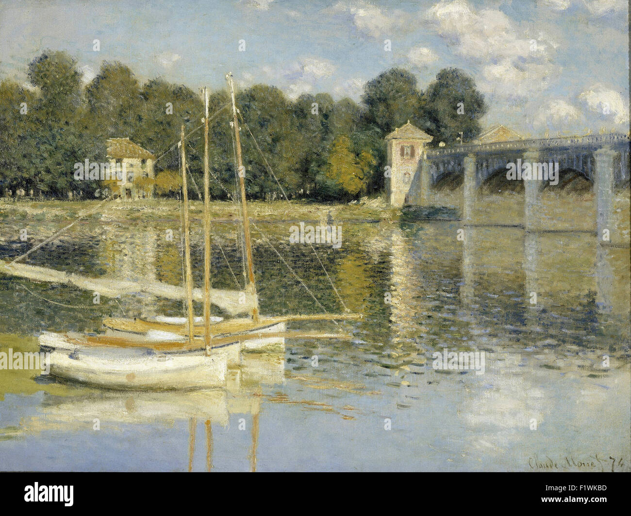 Claude monet bridge painting hi-res stock photography and images - Alamy