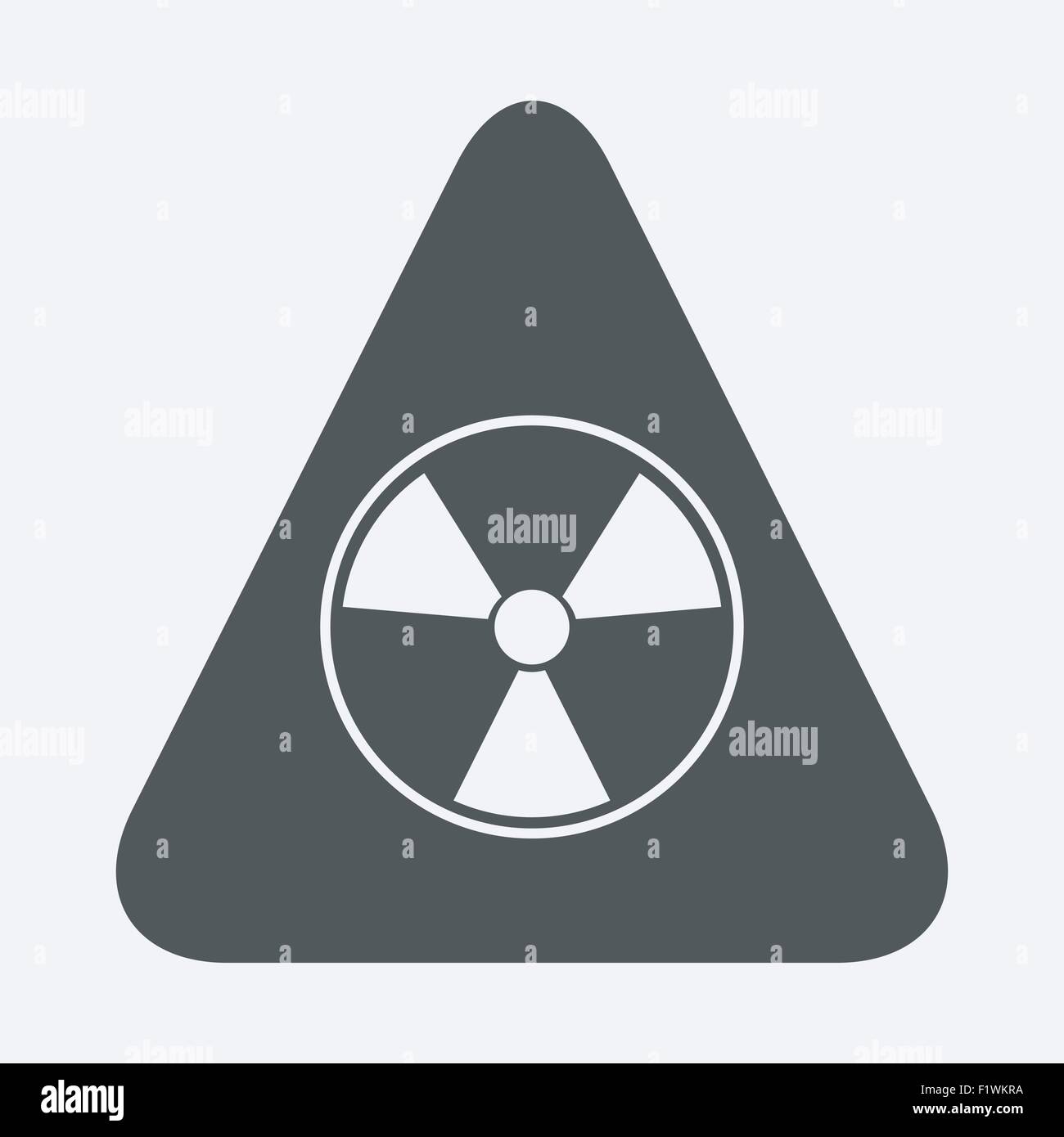 Radioactive sign symbol background green Stock Vector Images - Alamy