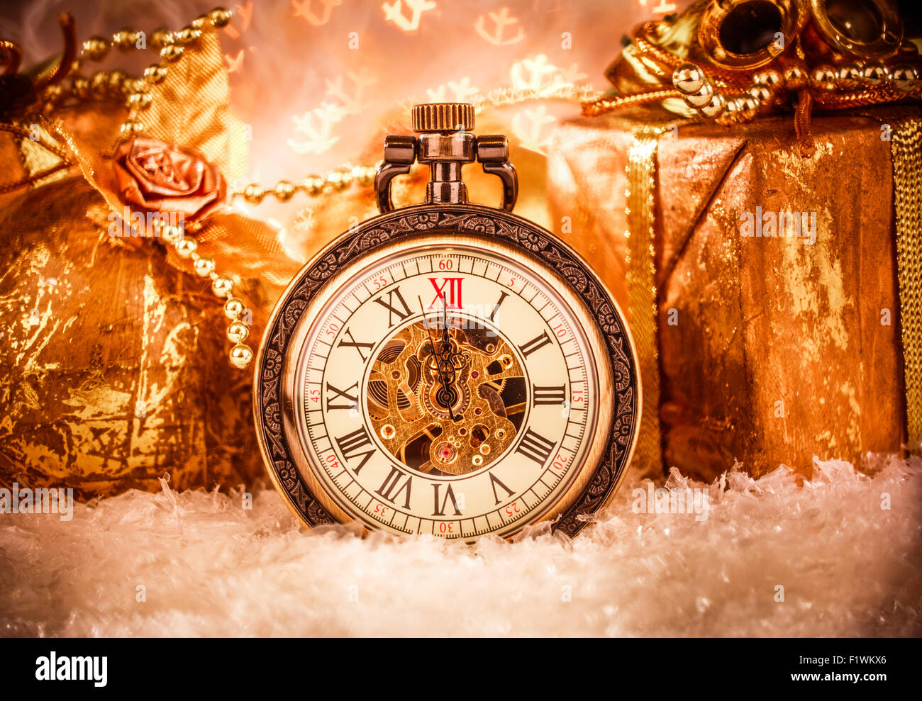Christmas pocket watch still life Stock Photo - Alamy Christmas pocket watch still life Stock Photo - Alamy