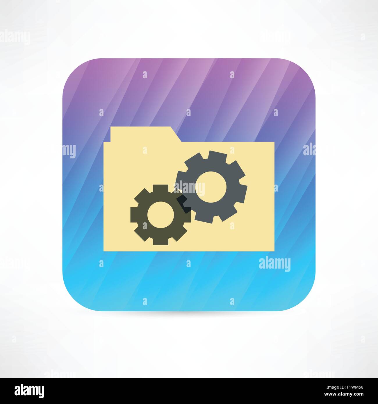 settings folder icon Stock Vector Image & Art - Alamy
