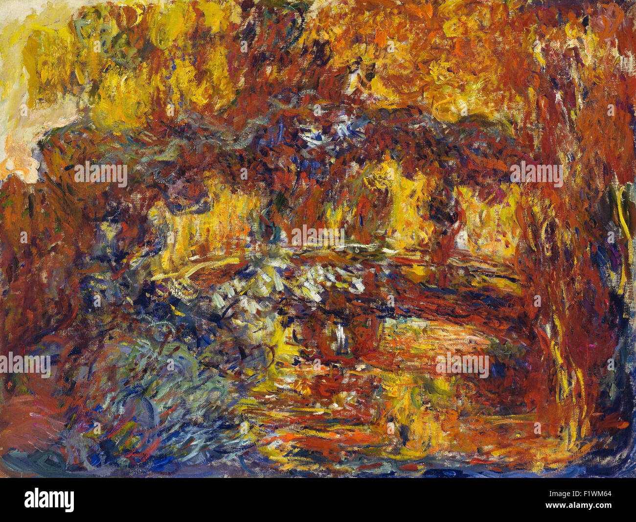Claude Monet - The Japanese Footbridge Stock Photo - Alamy