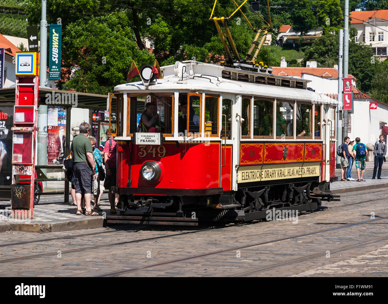 Old czech tram hi-res stock photography and images - Alamy