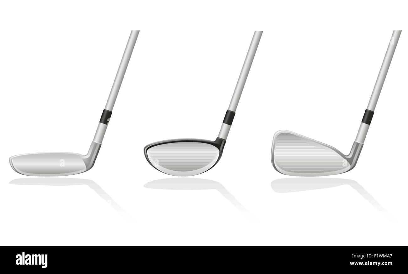 golf club vector illustration isolated on white background Stock Vector ...
