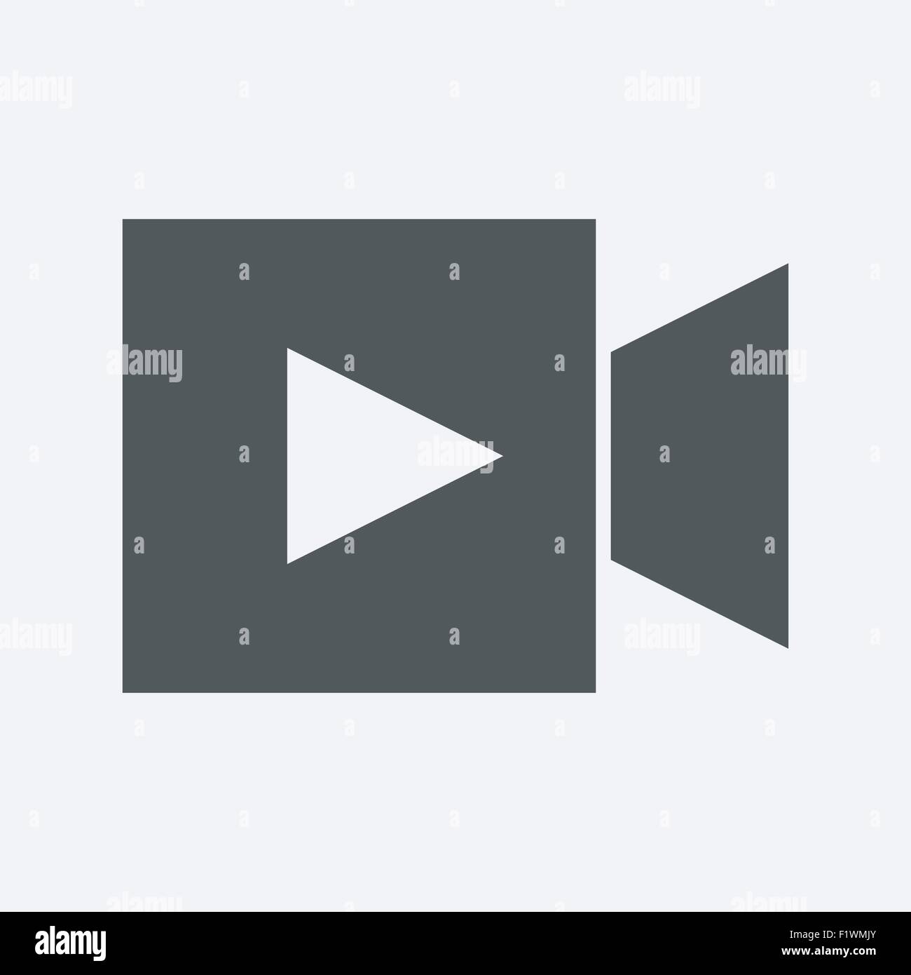 3d golden play button icon hi-res stock photography and images - Alamy