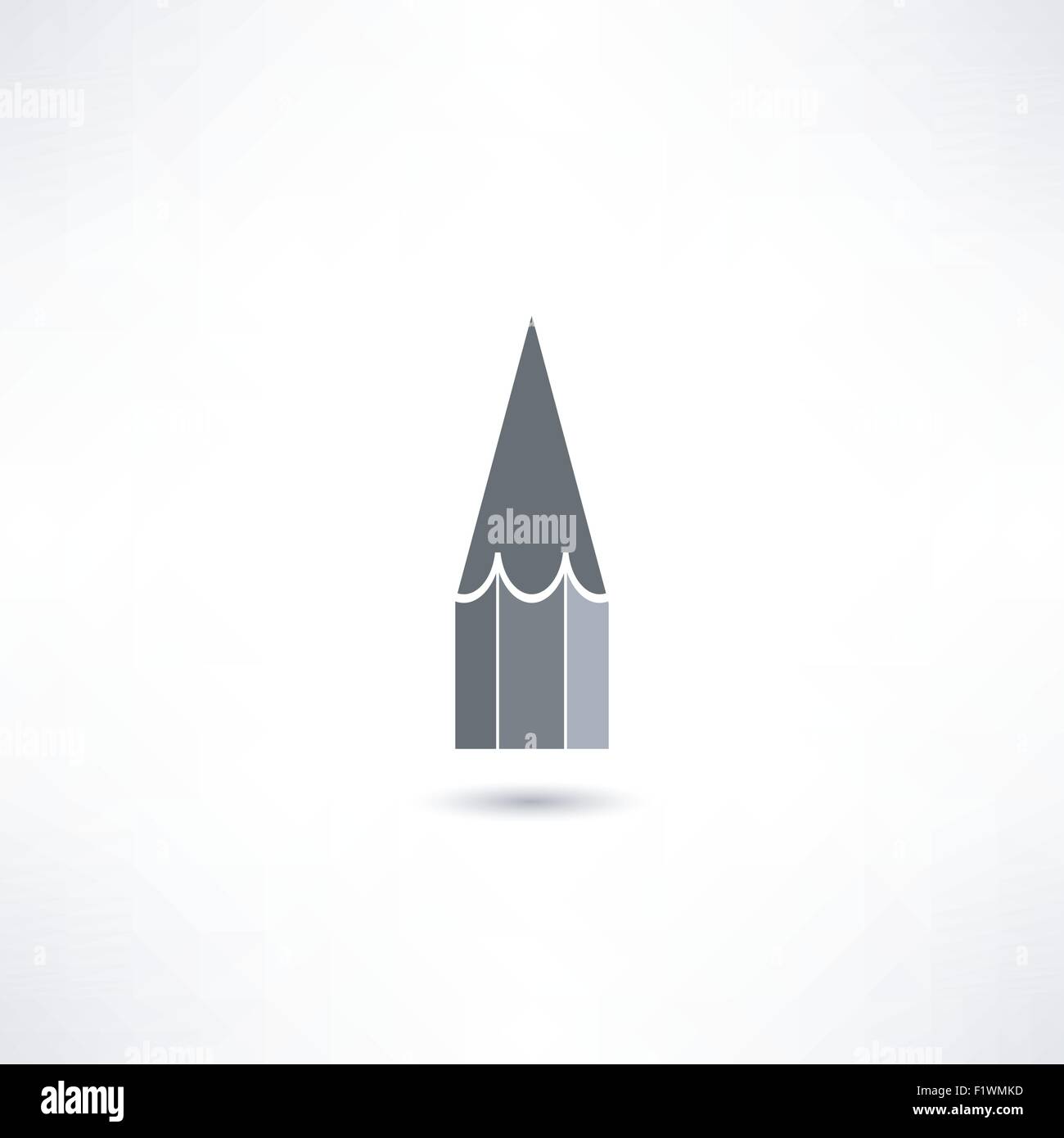 Pencil icon in doodle Stock Vector Images - Alamy