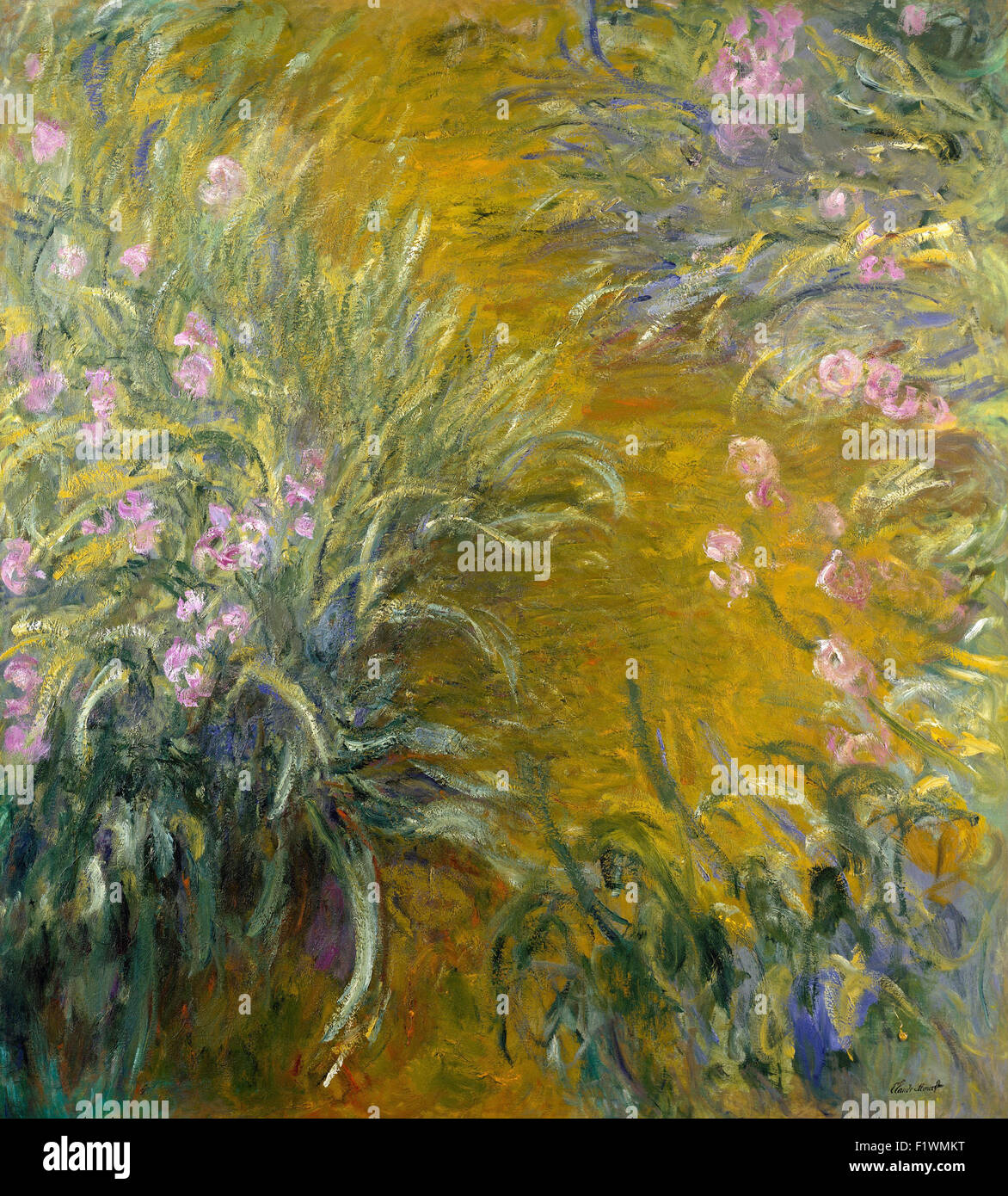 Claude Monet - The Path through the Irises Stock Photo - Alamy