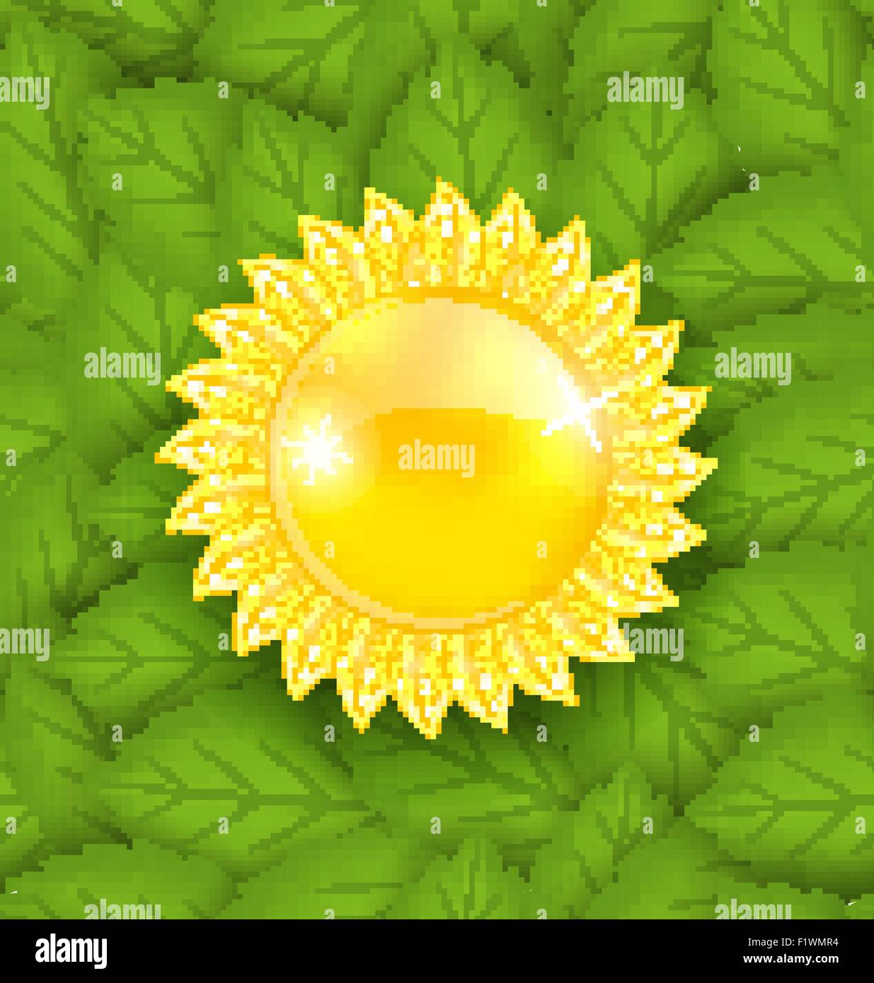 Abstract Sun on Green Leaves Seamless Texture, Eco Friendly Back Stock ...