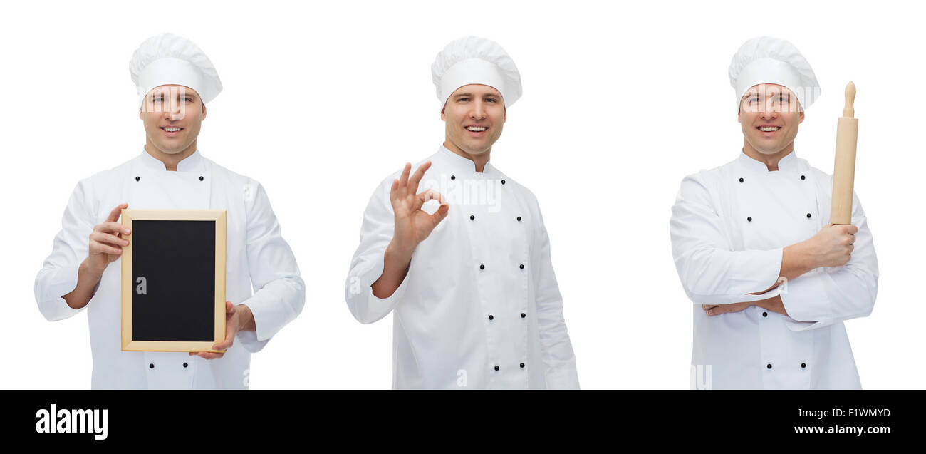 Smiling baker man showing hi-res stock photography and images - Alamy