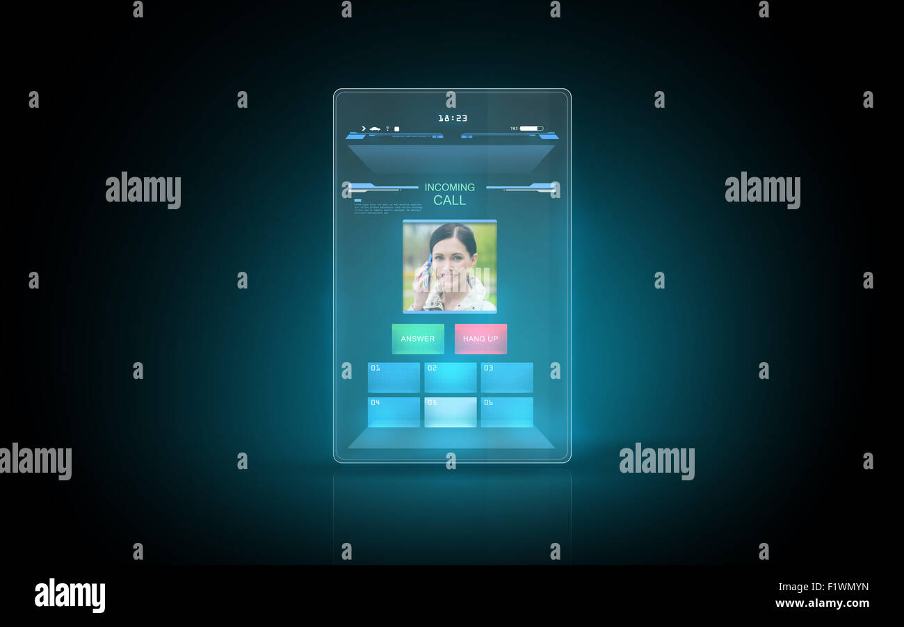 Call screen interface hi-res stock photography and images - Alamy