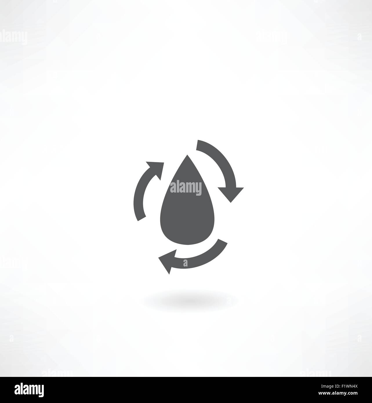 water drop arrow icon Stock Vector Image & Art - Alamy