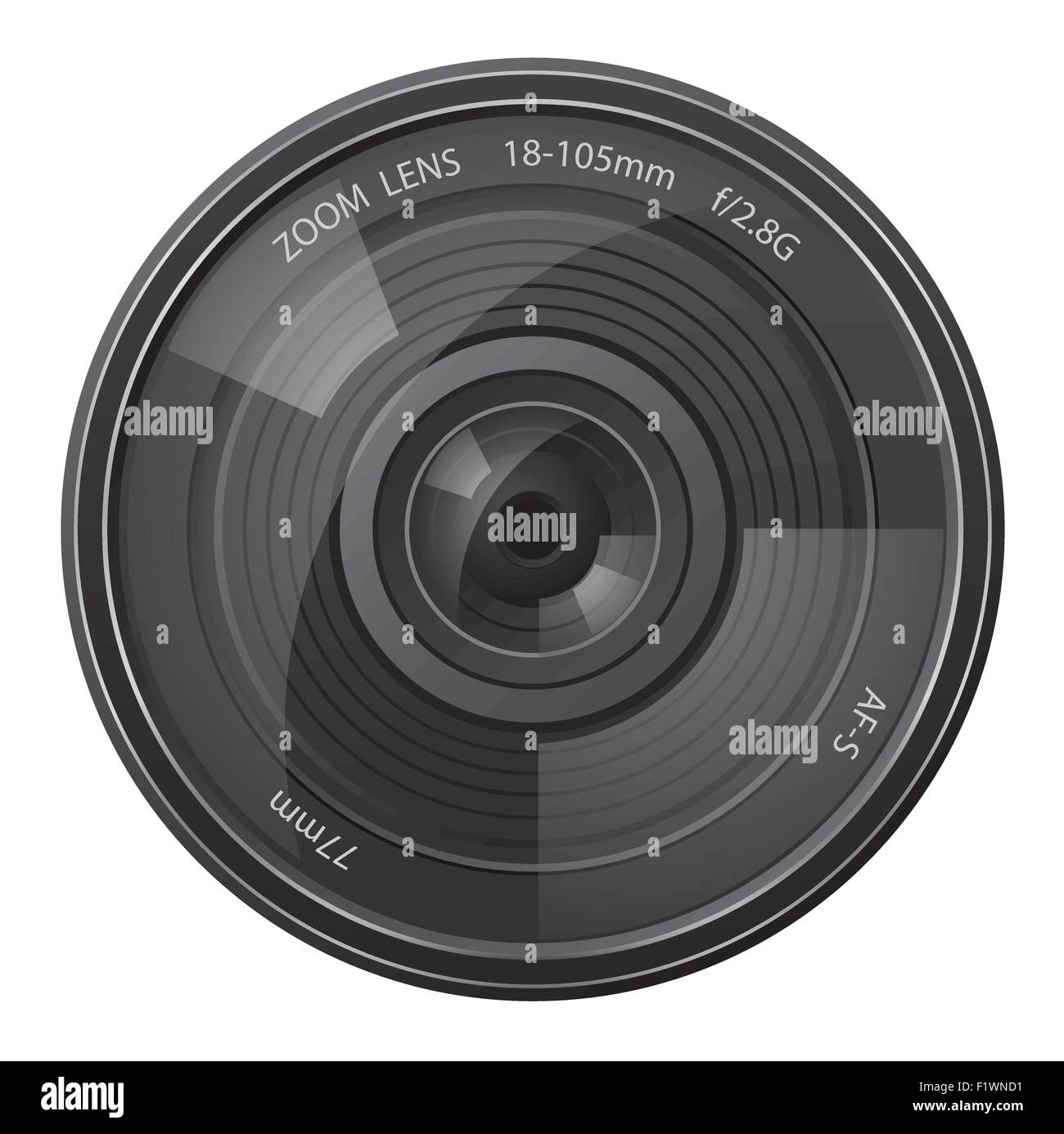 lens photo camera vector illustration isolated on white background ...
