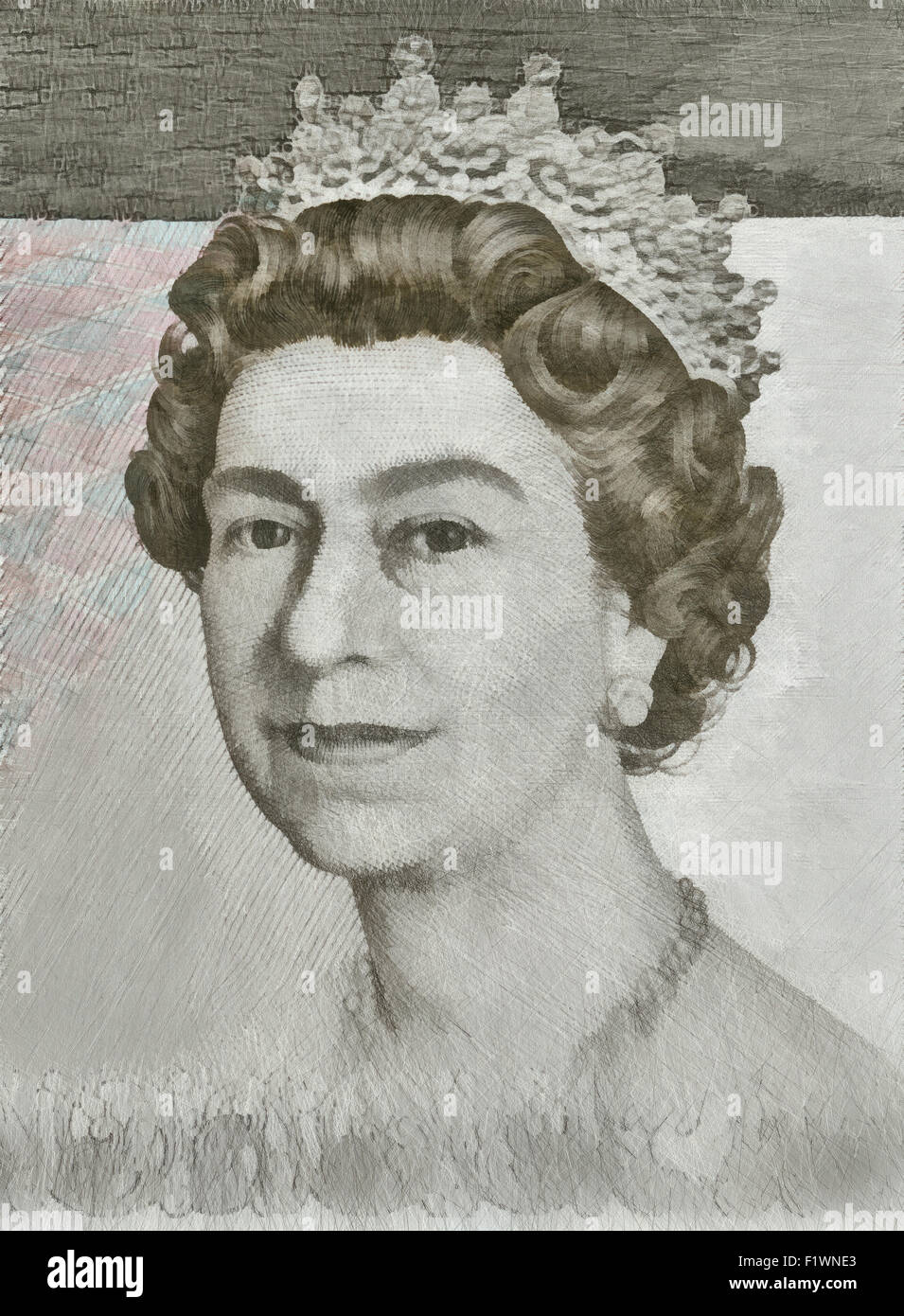 Portrait Elizabeth II, Elizabeth Alexandra Mary, 21.04.1926,Queen of ...