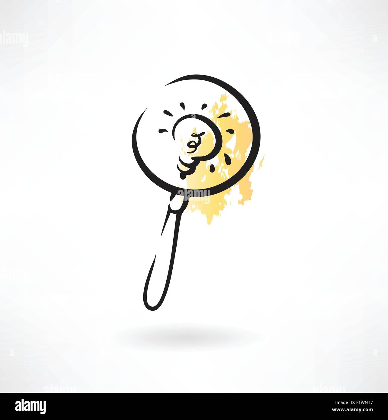 magnifying glass lamp icon Stock Vector Image & Art - Alamy