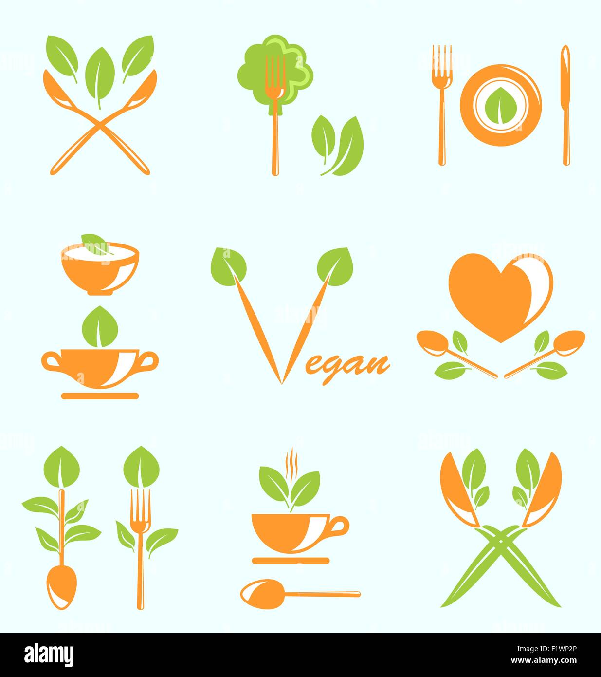 Collection of Labels Healthy Eating Stock Vector Image & Art - Alamy