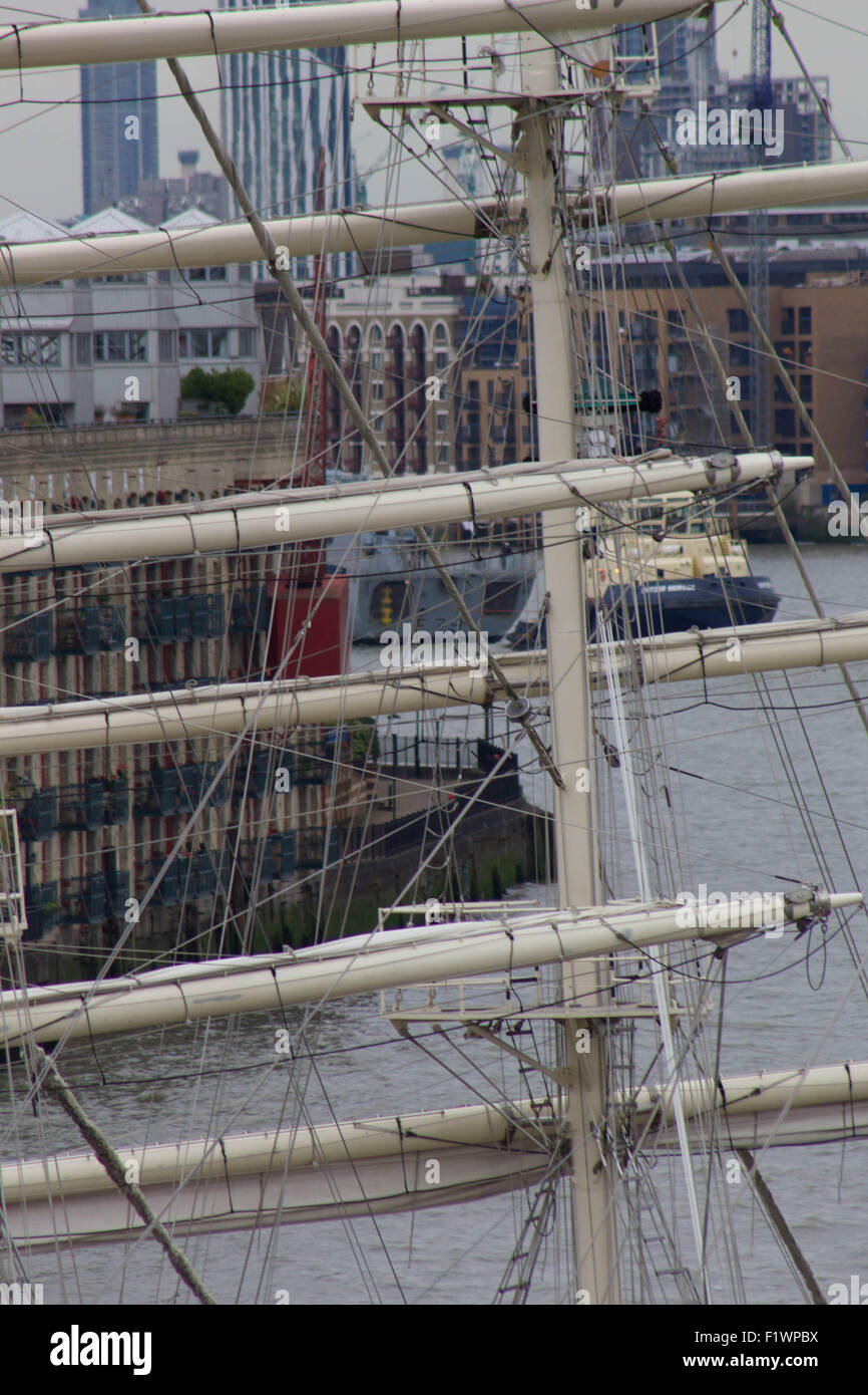 London, UK. 8th September, 2015. Type 23 Frigate HMS Portland 'F79' and ...