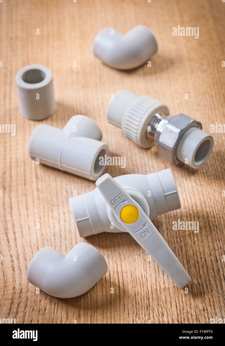 plastical plumbing fixtures Stock Photo - Alamy