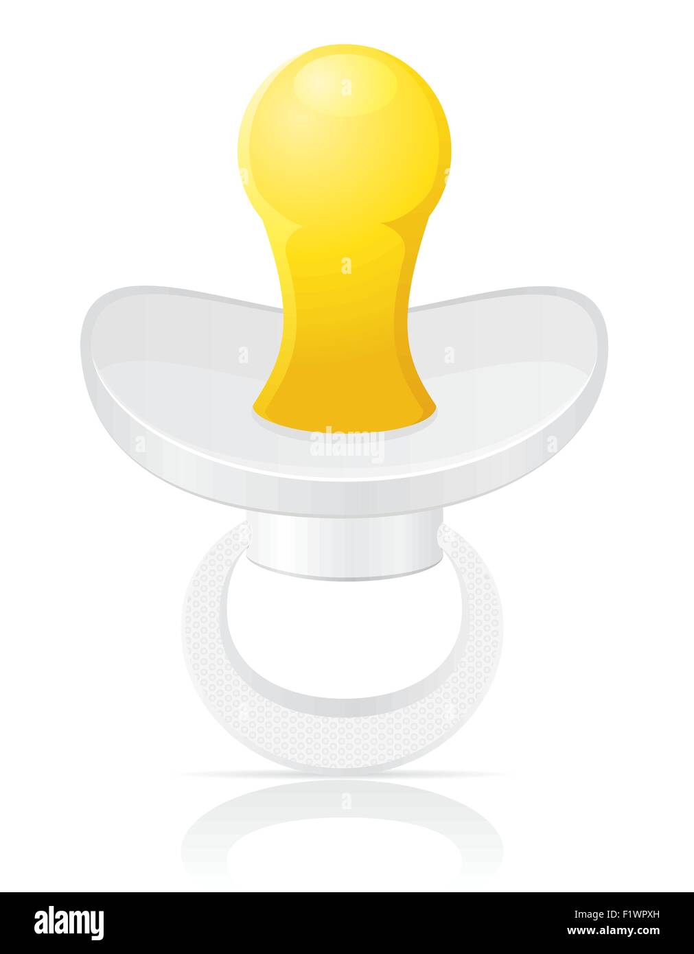 babys pacifier vector illustration isolated on white background Stock ...