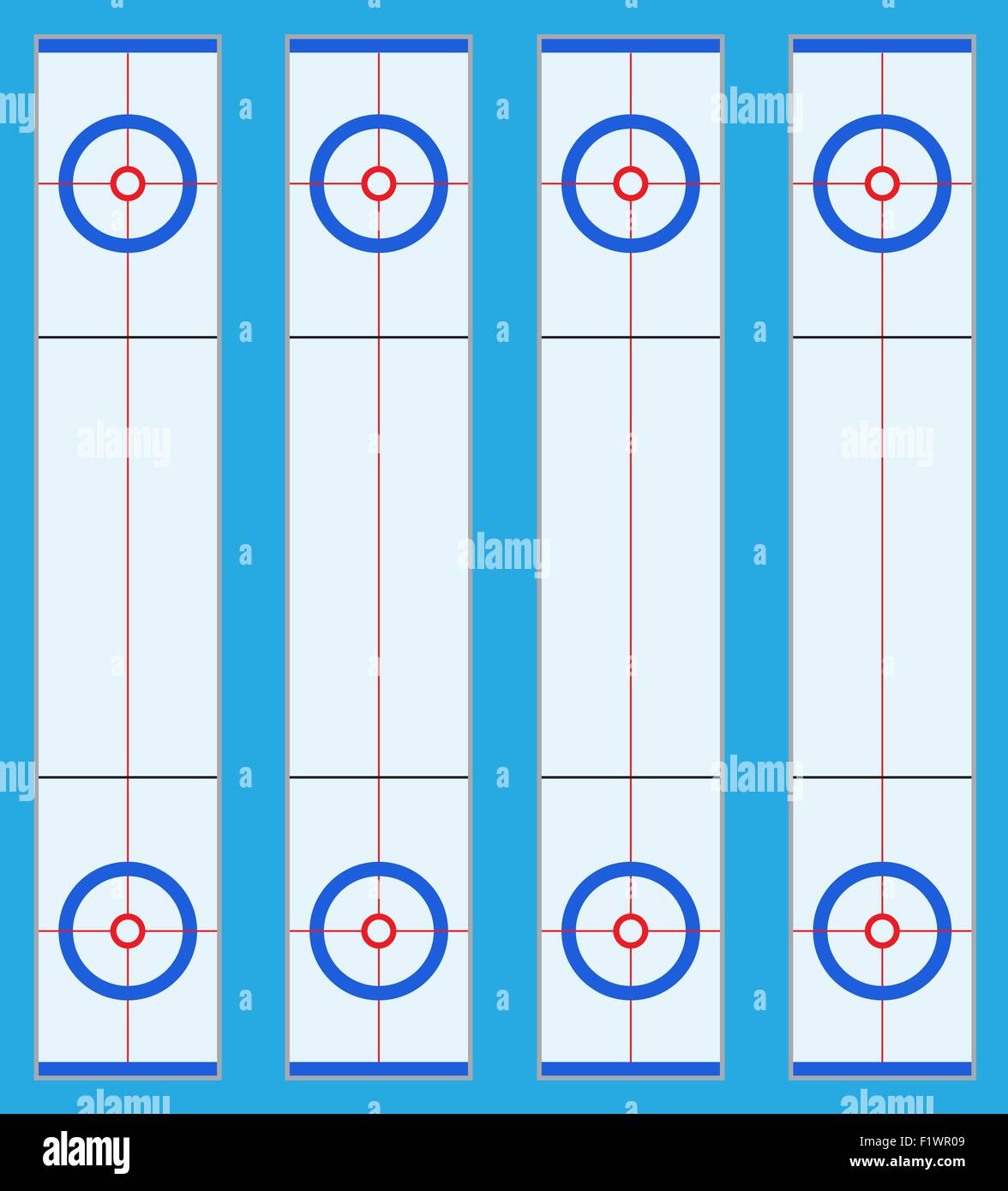 playground for curling sport game vector illustration Stock Vector ...
