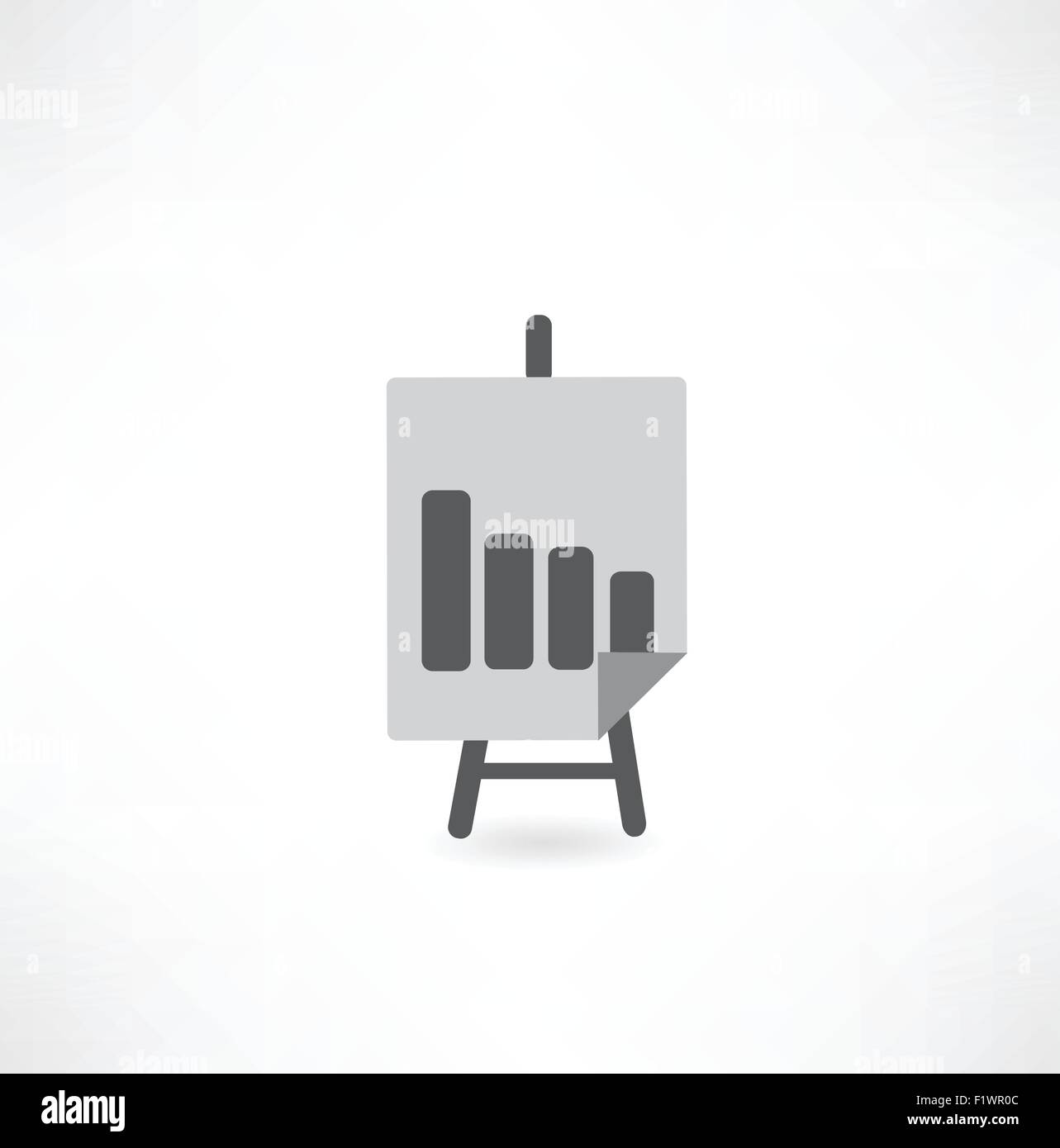 Easel with graph icon hi-res stock photography and images - Alamy
