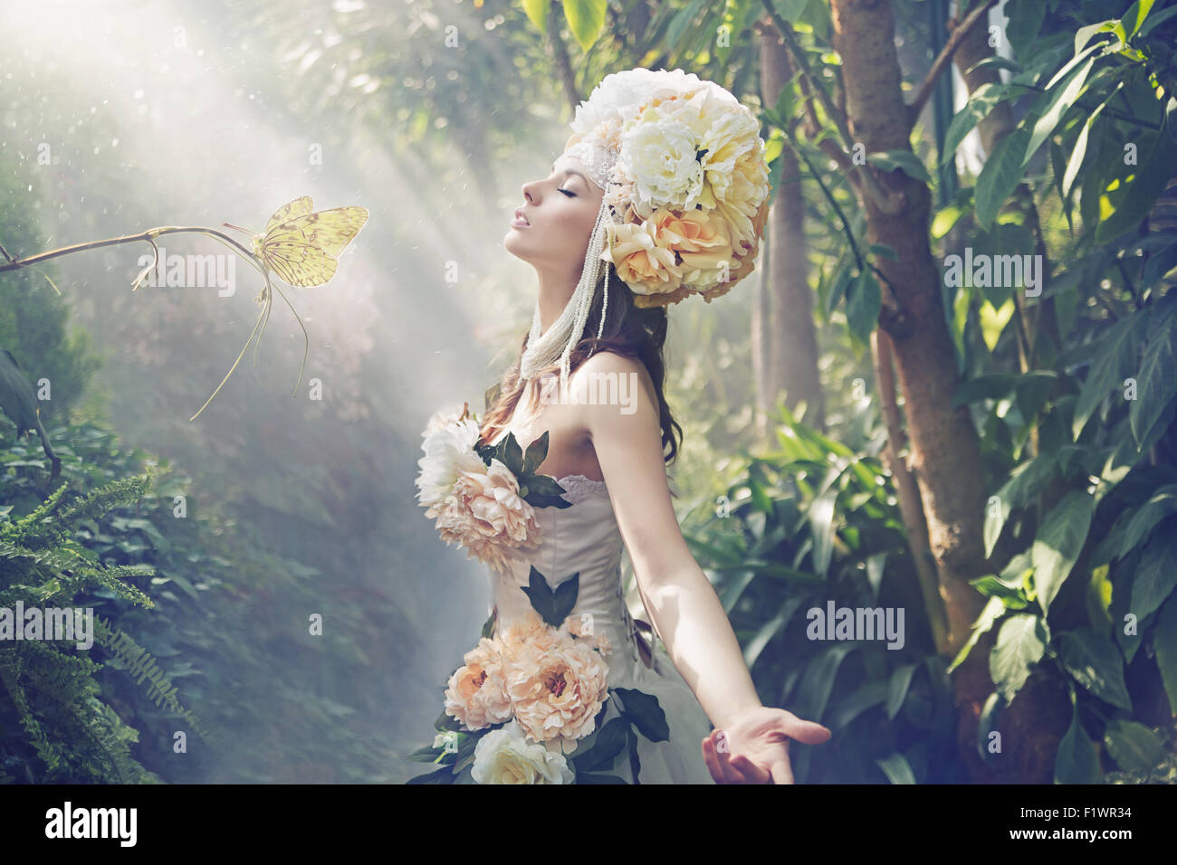 Fancy picture of the exotic lady Stock Photo - Alamy