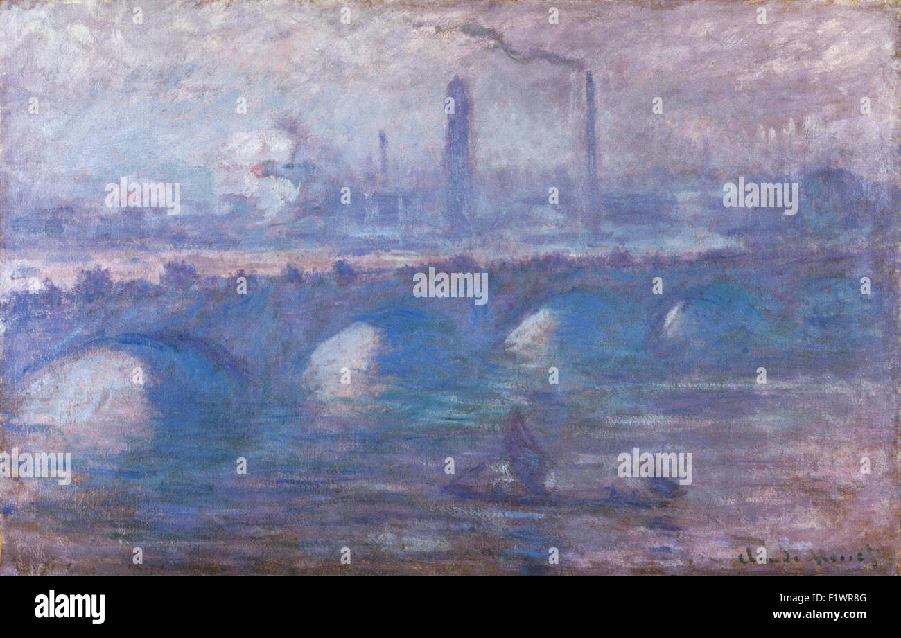 Claude Monet - Waterloo Bridge, Morning Fog Stock Photo - Alamy