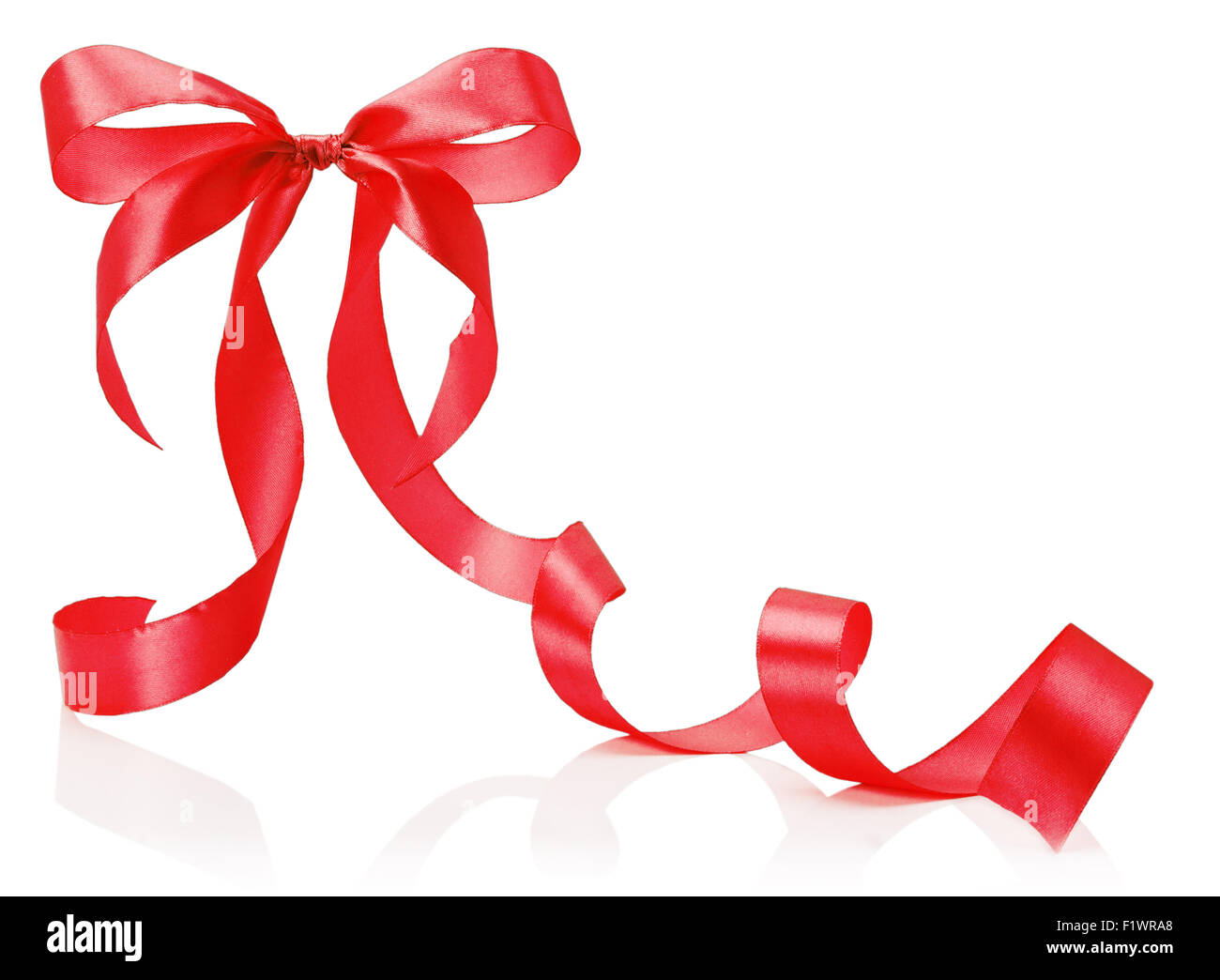 red bow isolated on the white background Stock Photo - Alamy
