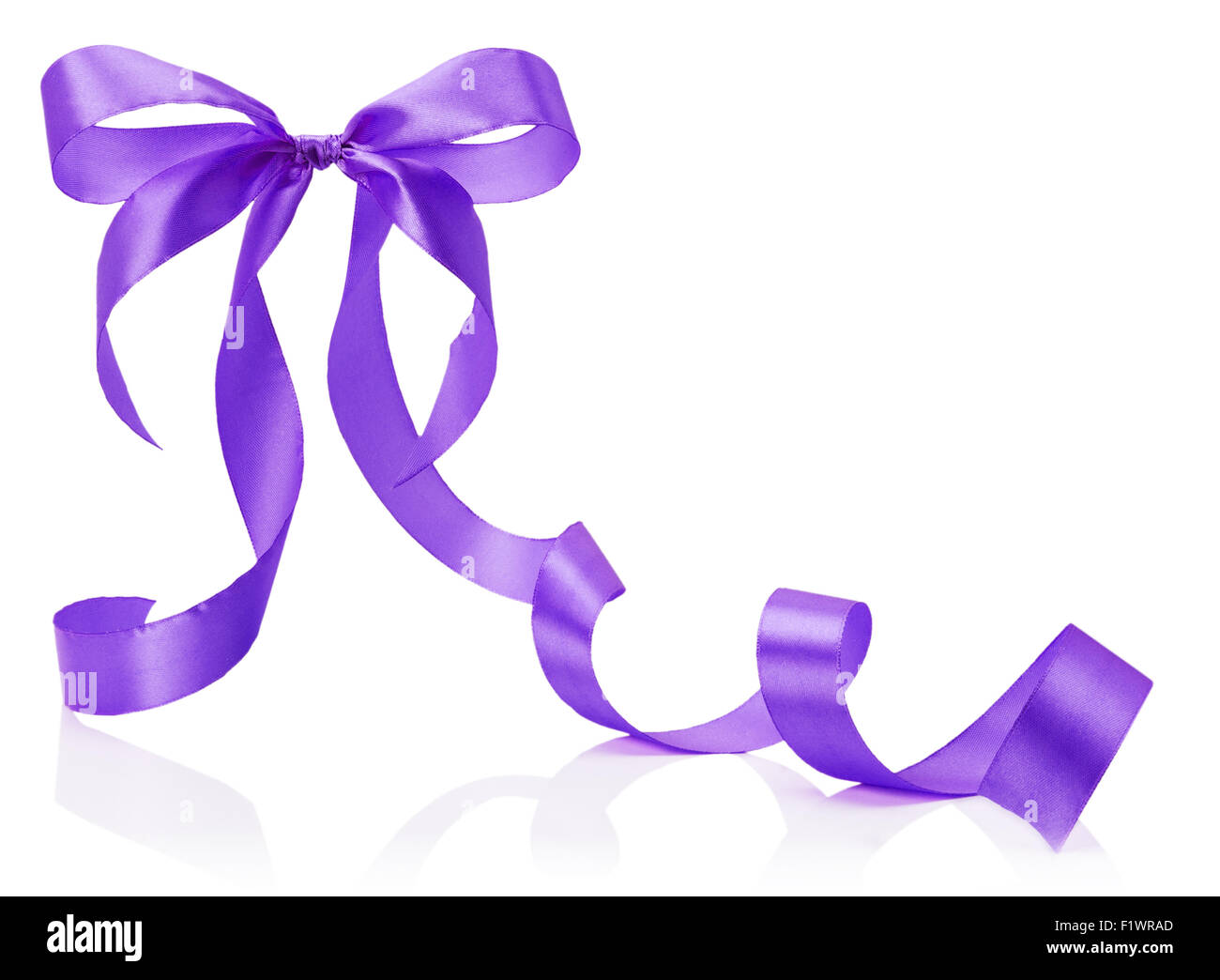 purple bow isolated on the white background Stock Photo - Alamy
