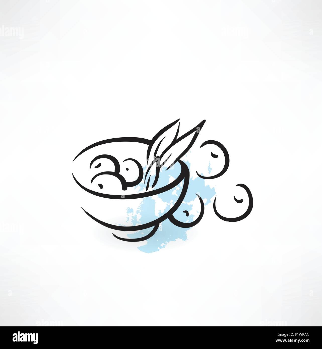 Retro fruit bowl Stock Vector Images - Alamy