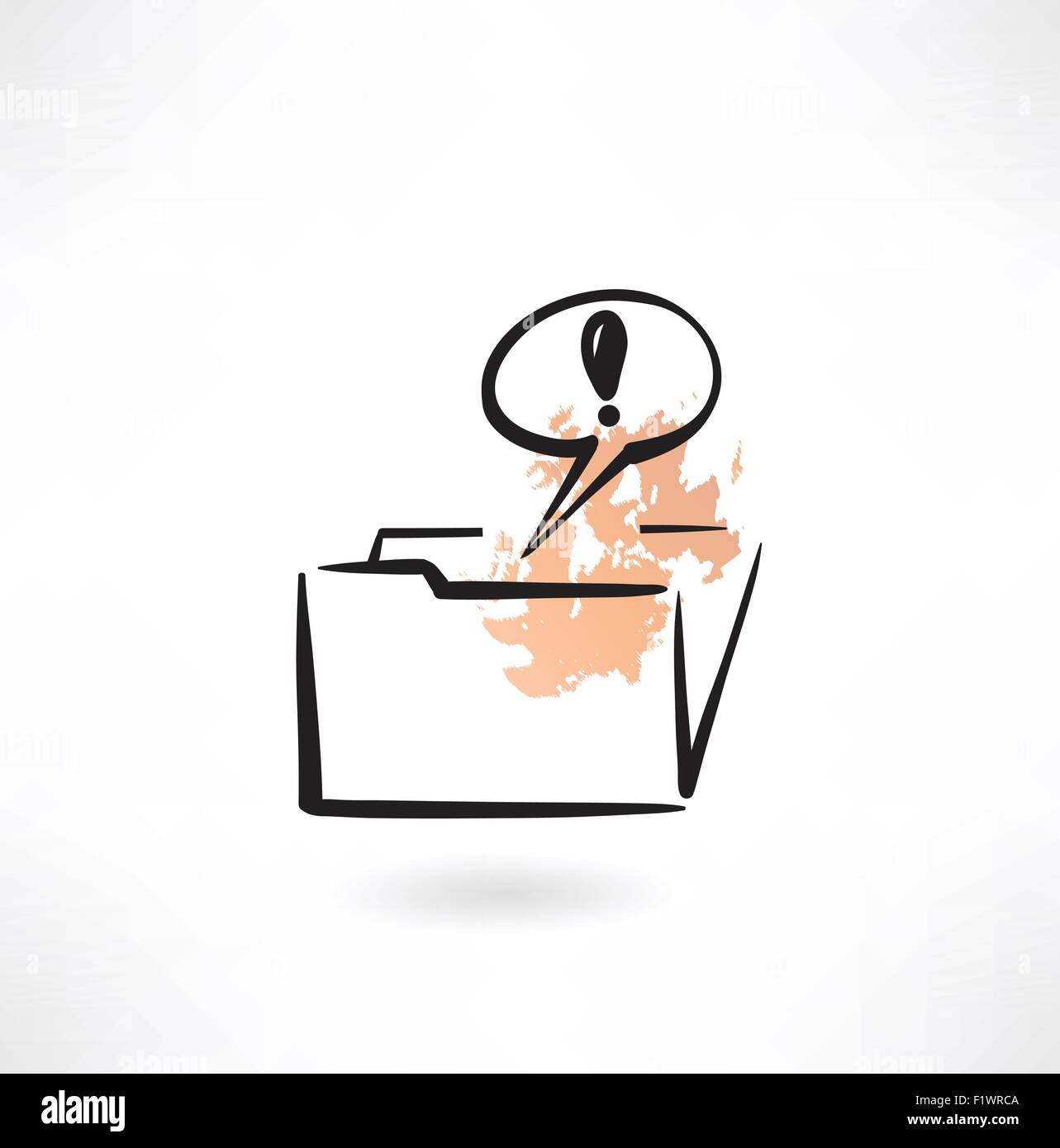 folder grunge icon Stock Vector Image & Art - Alamy