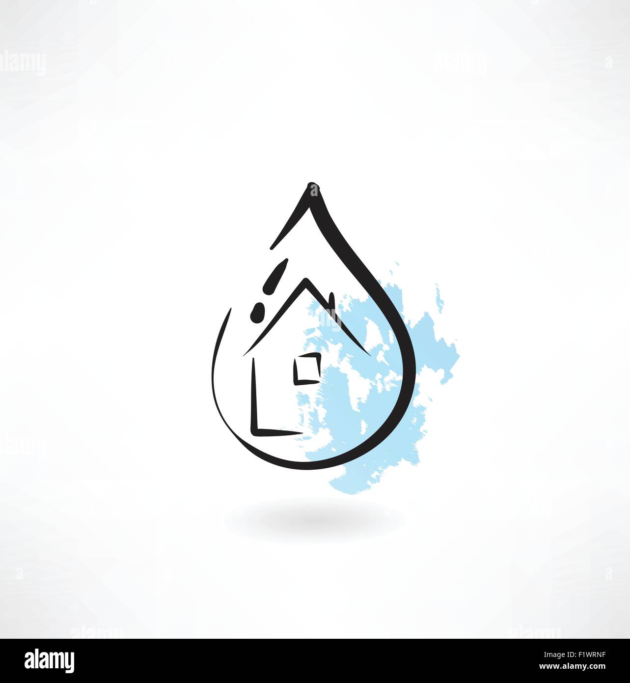 drop house icon Stock Vector Image & Art - Alamy
