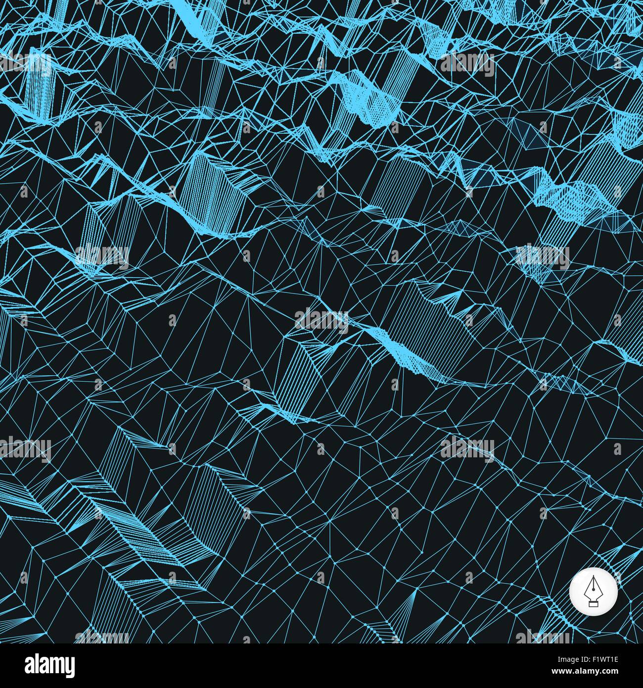 Network abstract background. 3d technology vector illustration Stock ...