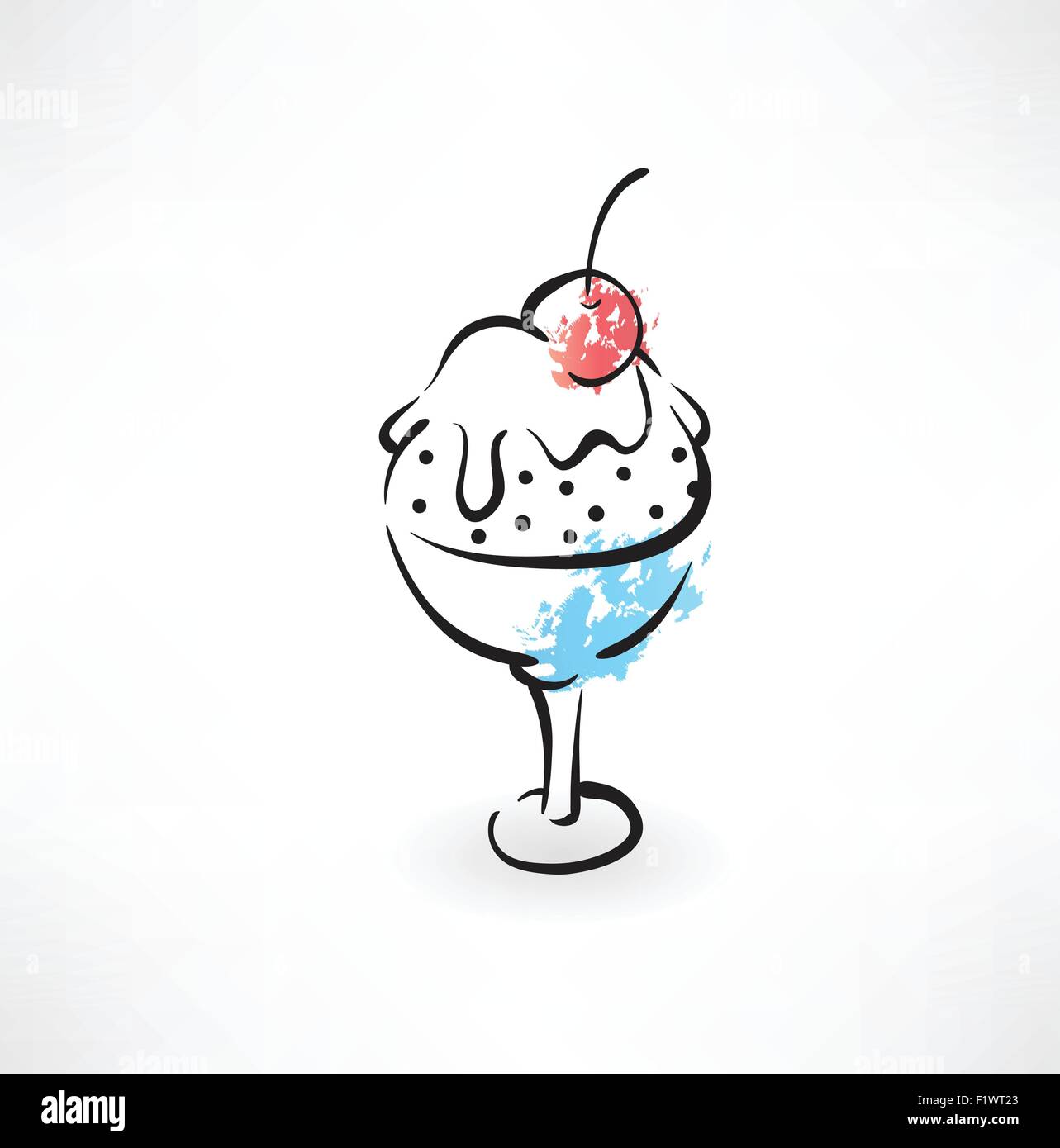 Cake birthday ice cream Stock Vector Images - Alamy