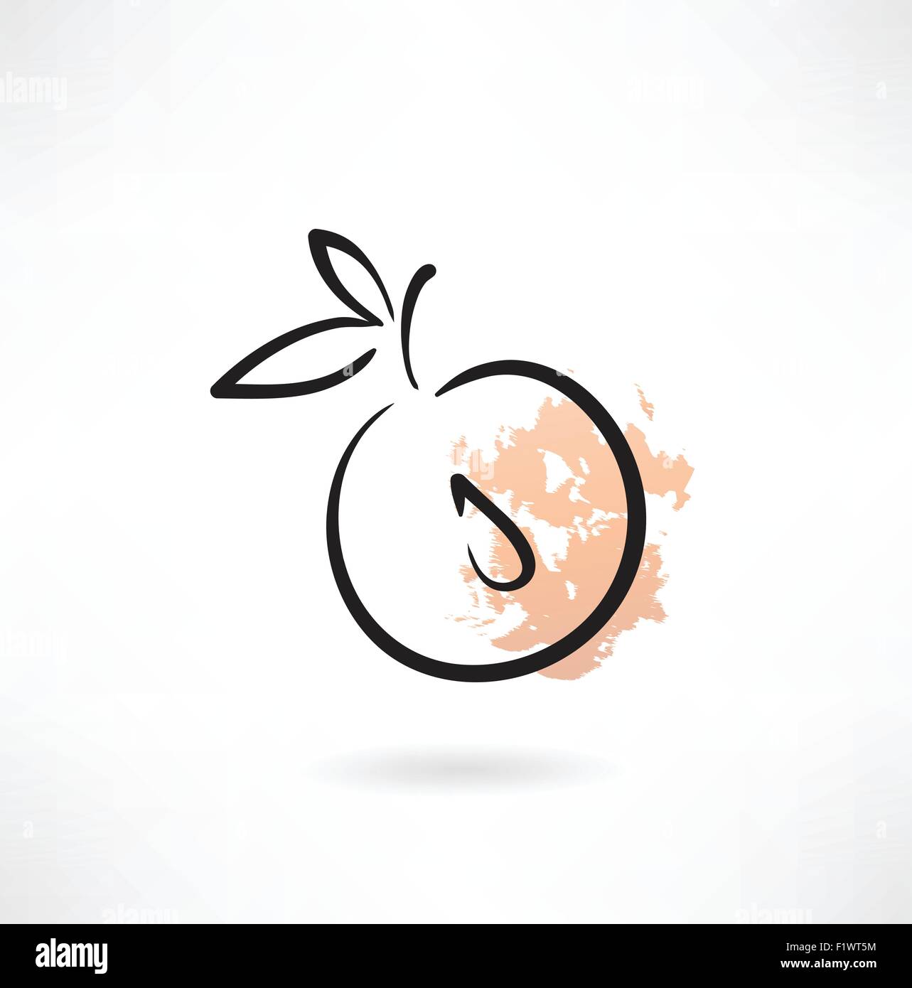 Peach pastry Stock Vector Images - Alamy
