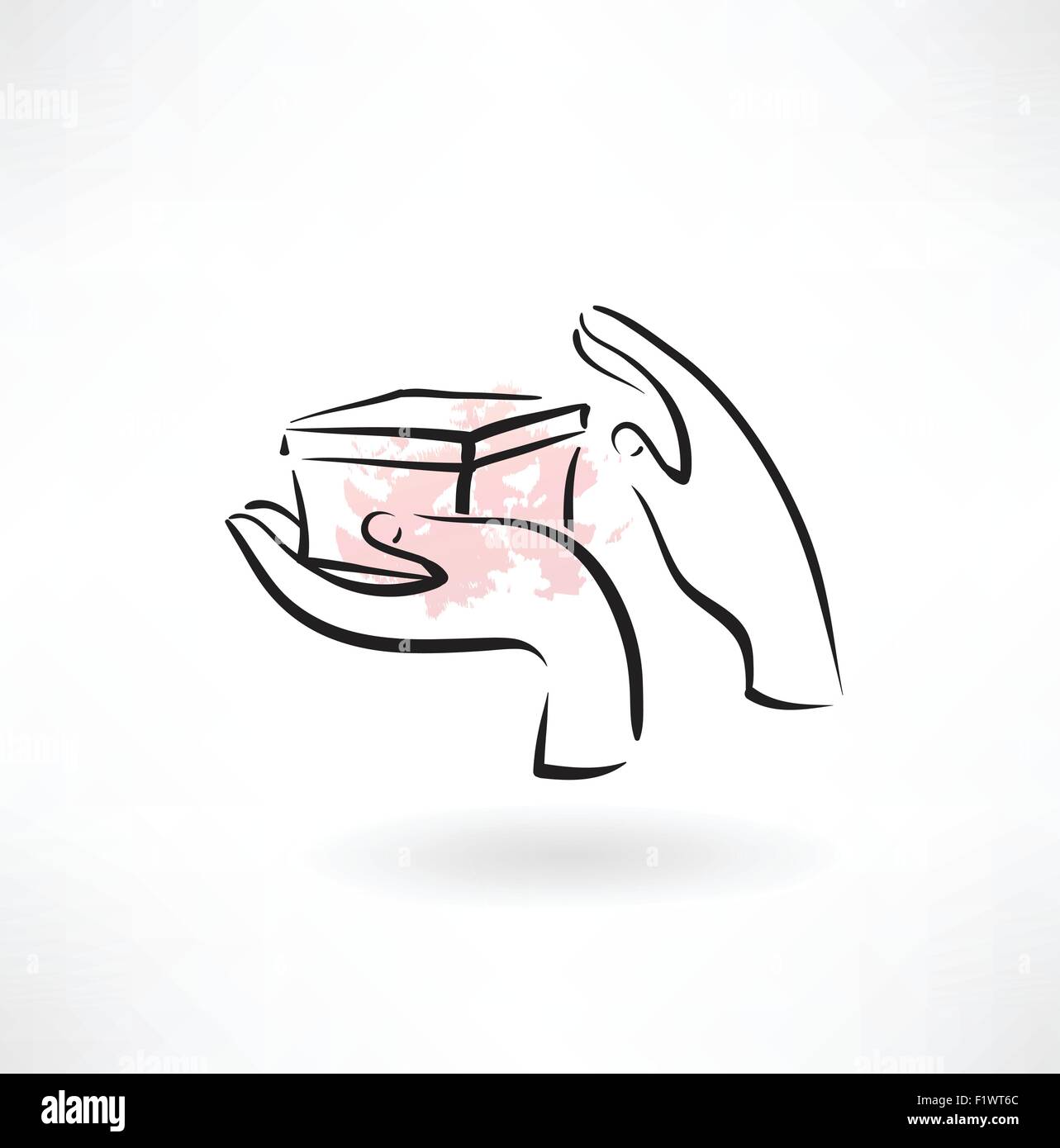 gift hand icon Stock Vector Image & Art - Alamy