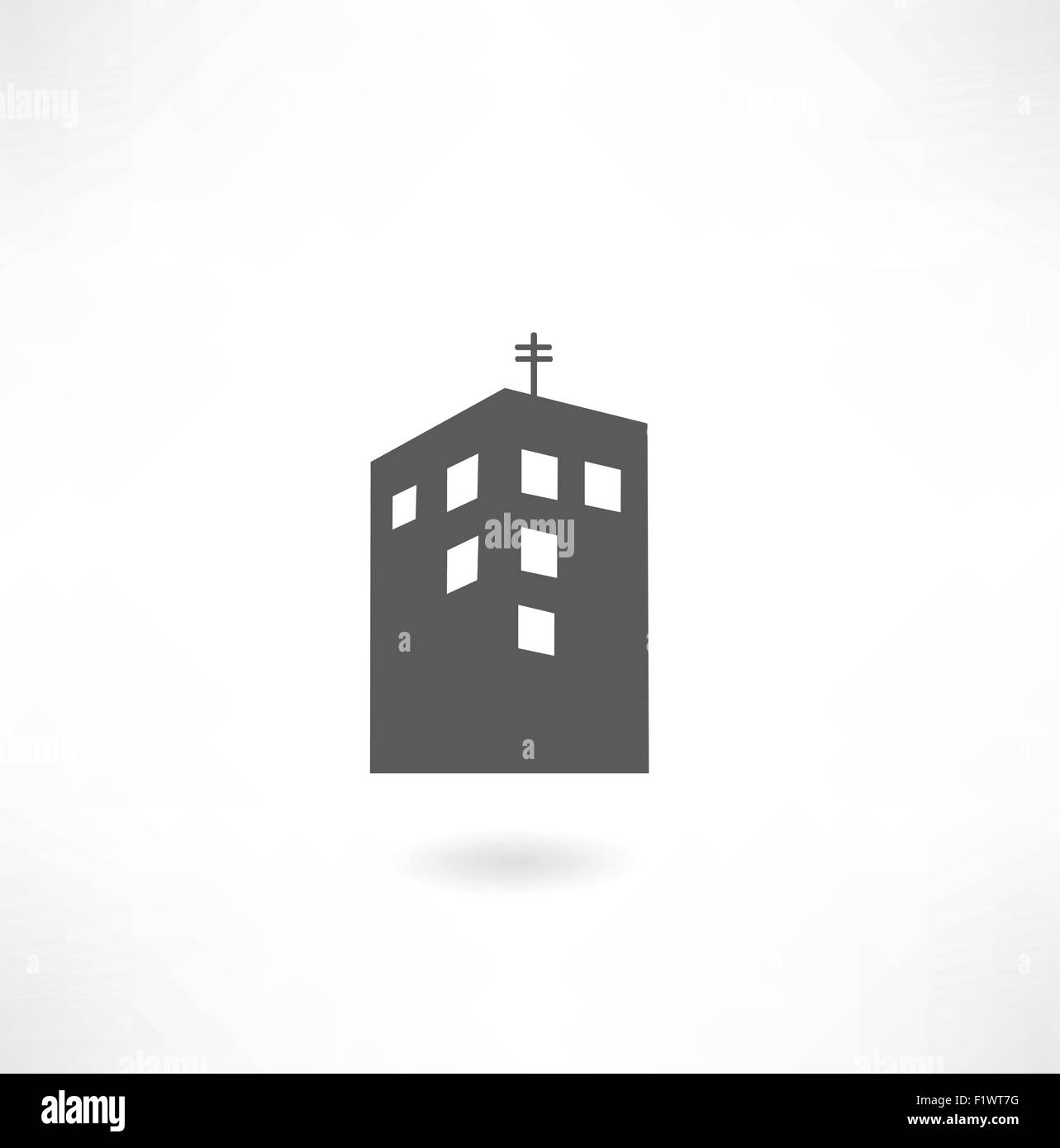 Industrial building white exterior Stock Vector Images - Alamy