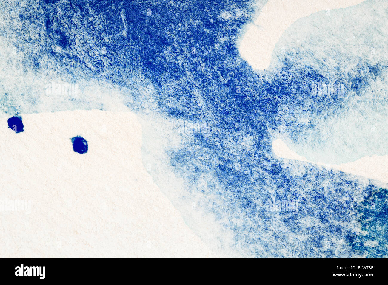 Abstract hand drawn blue watercolor background Stock Photo - Alamy