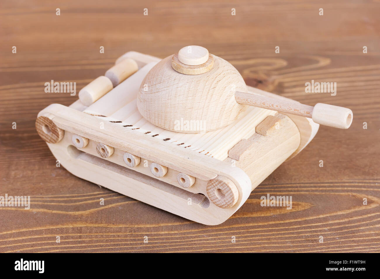 wooden model of tank Stock Photo - Alamy
