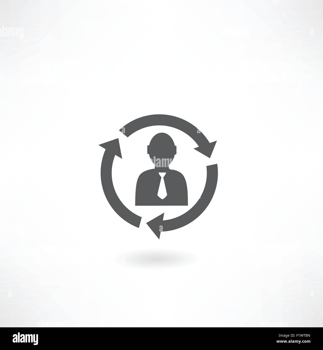 arrows around a person icon Stock Vector Image & Art - Alamy