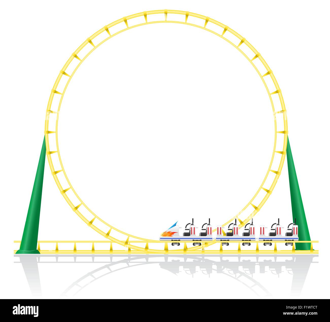 roller coaster vector illustration isolated on background Stock Vector ...