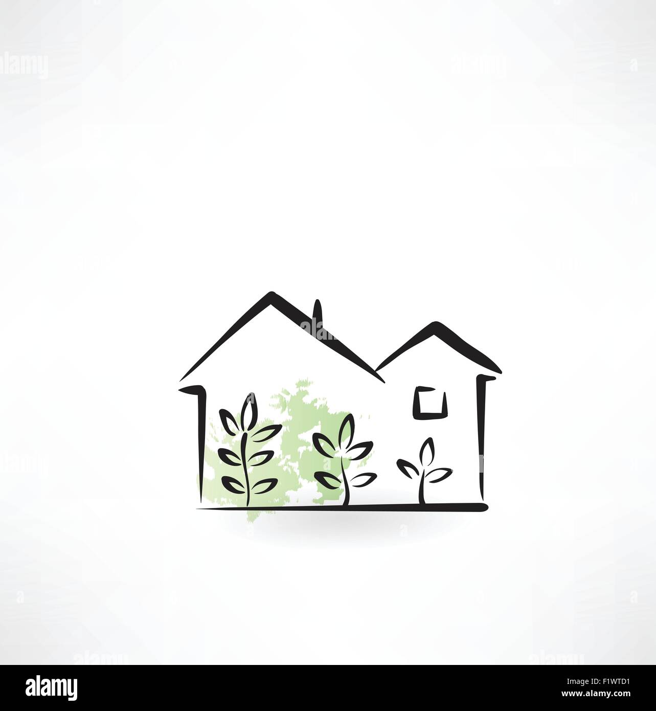 eco house icon Stock Vector Image & Art - Alamy